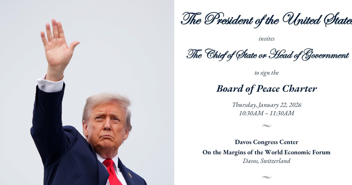 Trump Urges World Leaders To Endorse Board Of Peace At Davos Ceremony ...